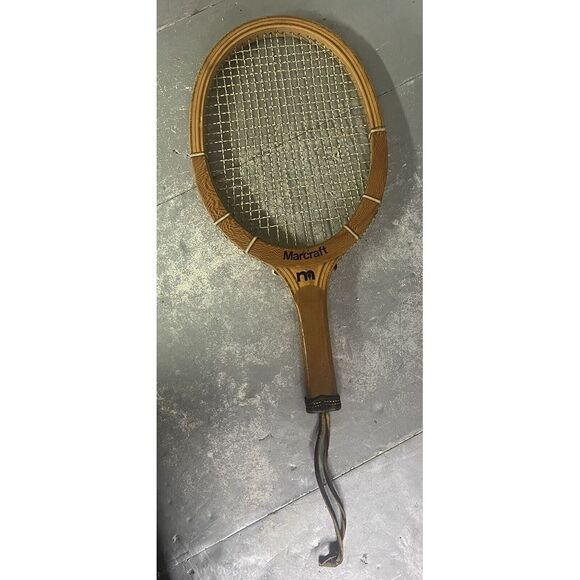 Other | Vintage Marcraft Paddle Racquet Board Charger Used Wood | Poshmark
